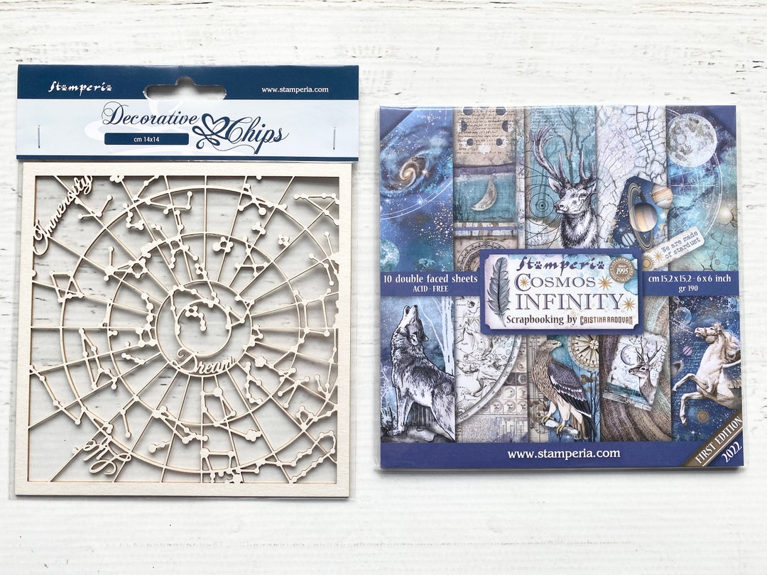 Stamperia Cosmos Infinity 6x6 Paper Collection (10 Dbl-sided Sheets) or ...