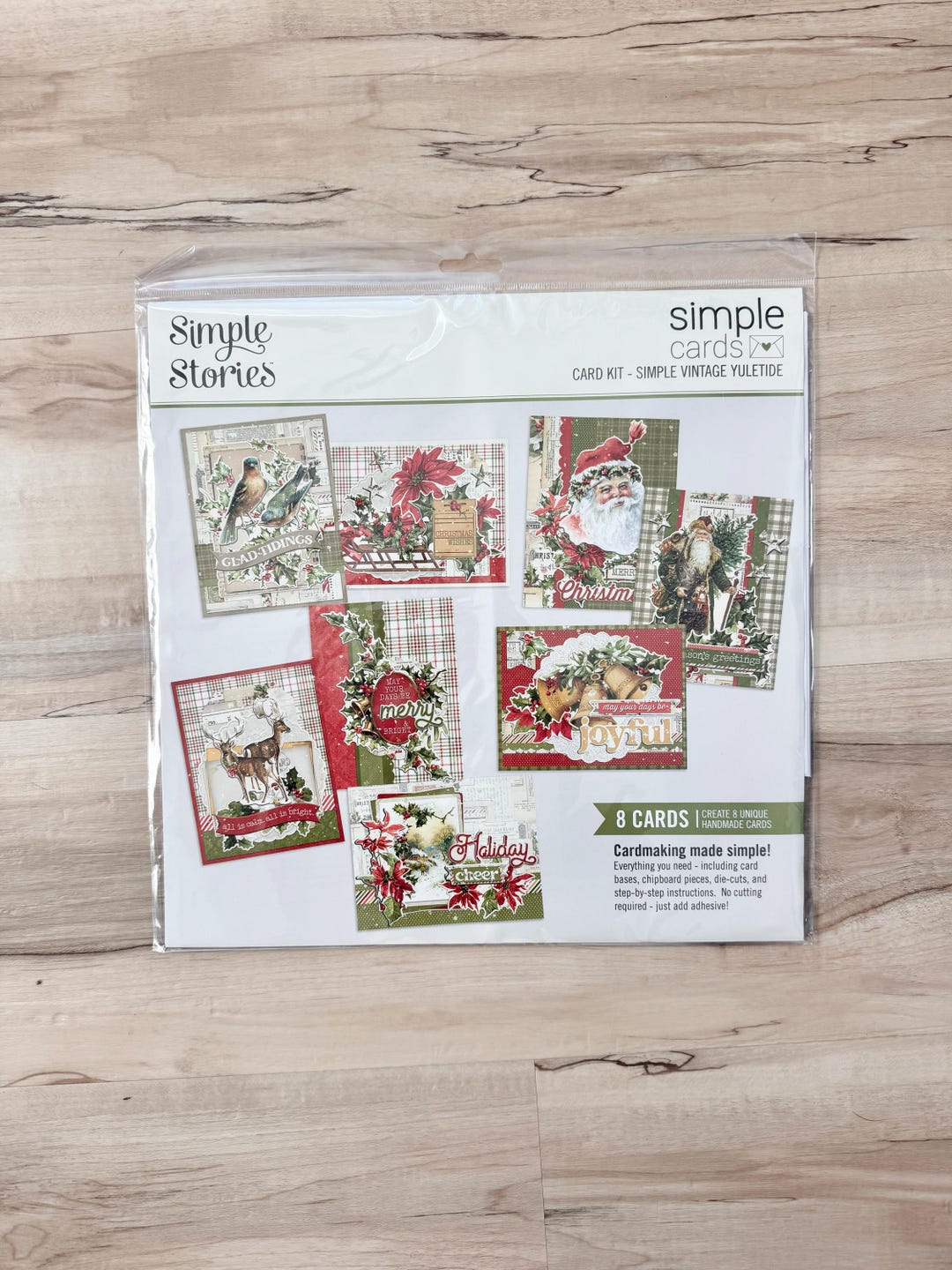 Simple Stories Simple Vintage Yuletide Card Kit, 8 Cards, Diy Christmas ...