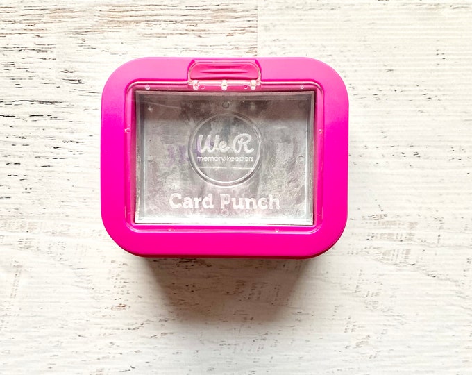 We R Memory Keepers 3X4 Card Punch, Gently Used, Paper Cutting ...