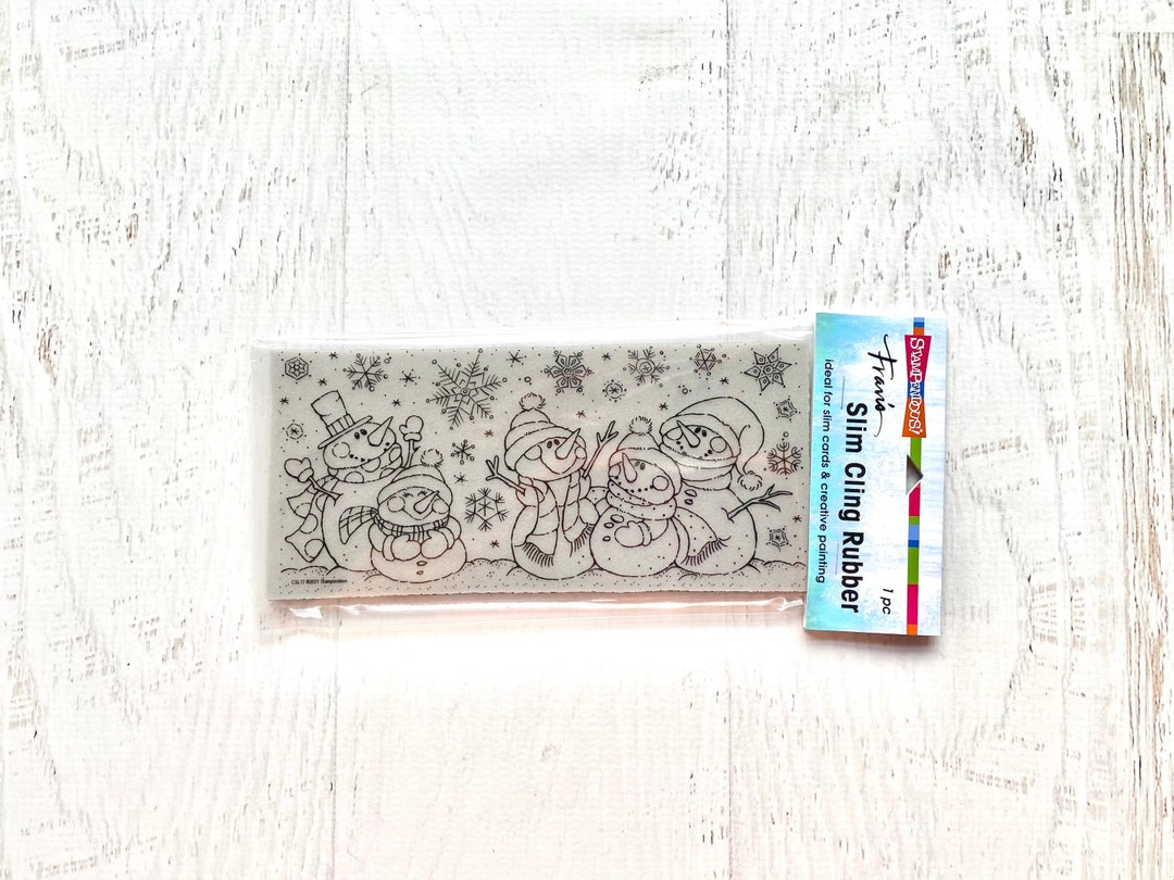 Stampendous Slimline Cling Stamps, Schneeleute, Fran Seiford, Stempeln ...