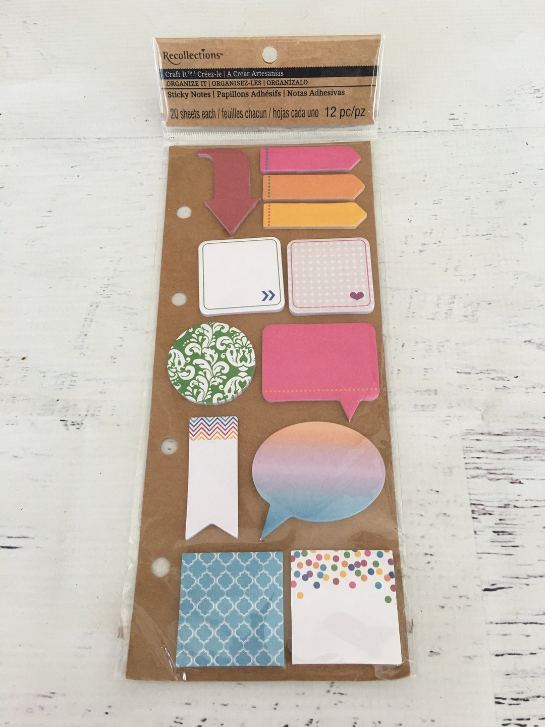 Recollections Craft It Sticky Notes, for Embellishment, Planners ...