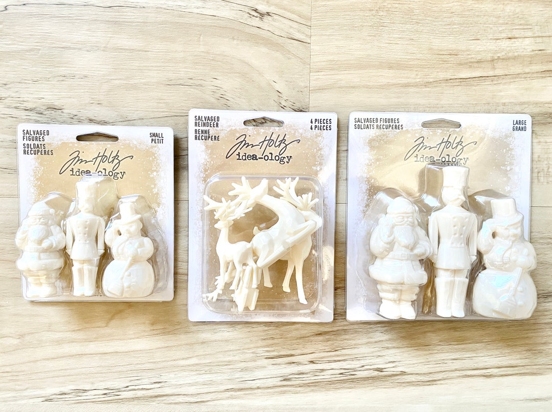 Tim Holtz Idea-ology Salvaged Figures, Small, Large or Reindeer ...