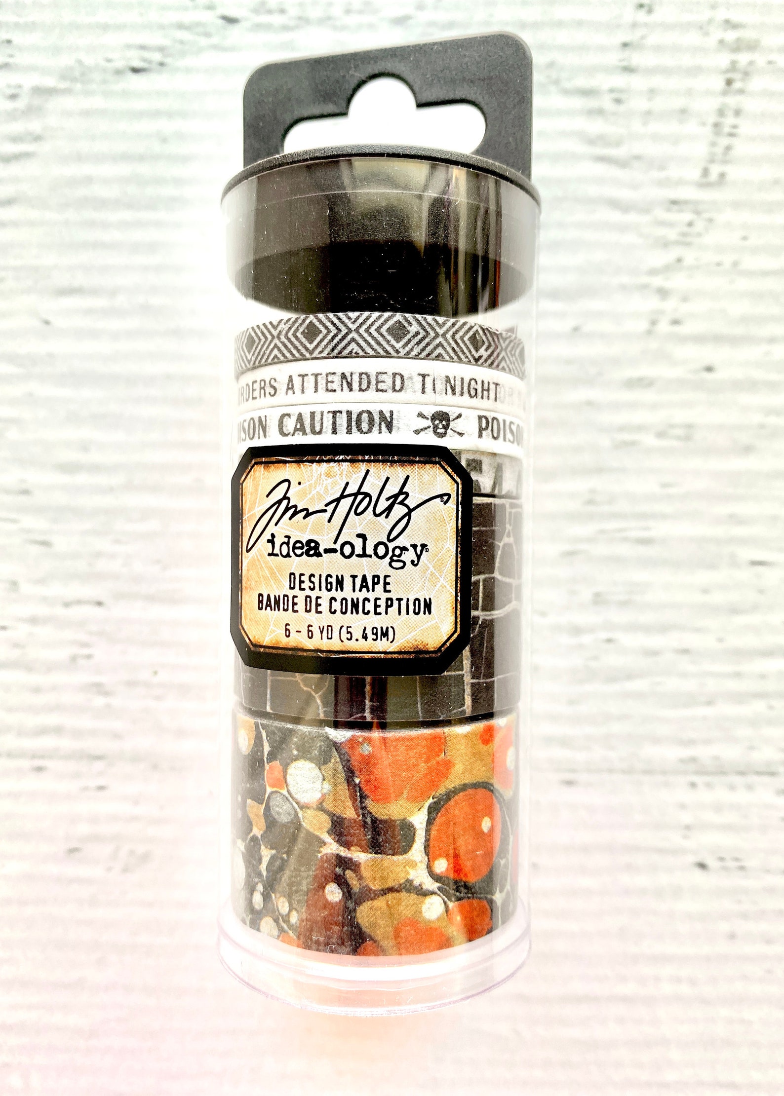 Tim Holtz Ideaology Design Tape-halloween 2022, 6 Rolls (6 Yd. Each) of ...