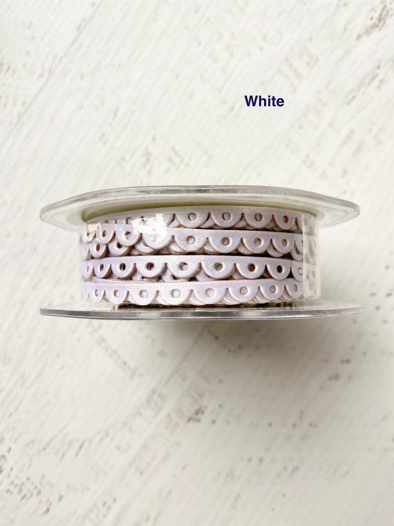 May Arts 1/4" Adhesive Scalloped Border Ribbon, 2 Yds, Multiple Colors ...
