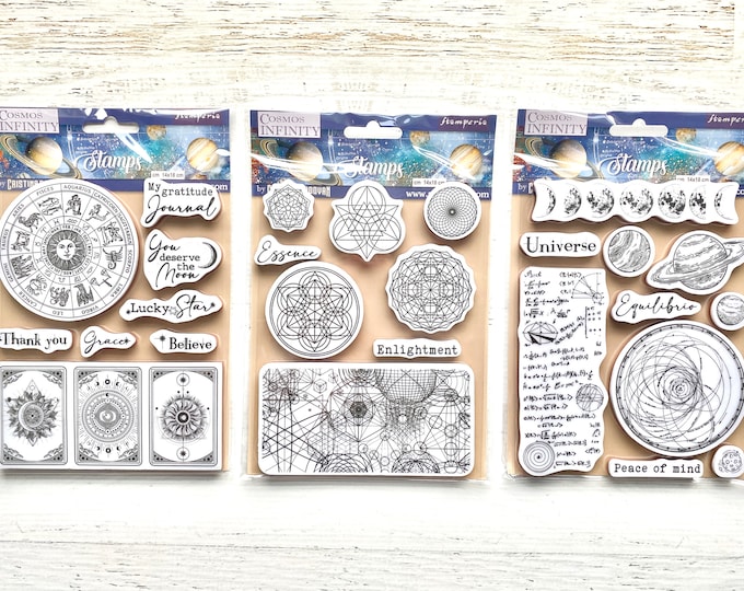 Stamperia Cosmos Infinity Stamp Sets, Choose From Zodiac (10 Pc ...