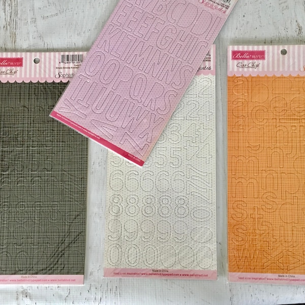 Chipboard Letters - Etsy