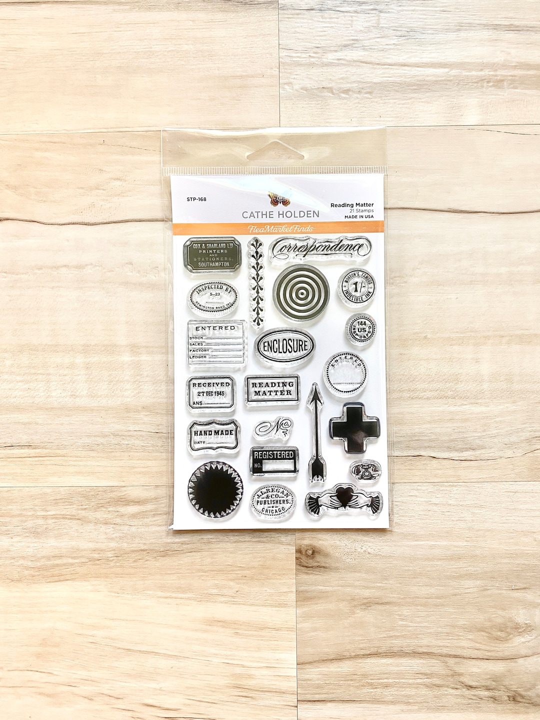 Spellbinders Reading Matter Stamp Set, Cathe Holden Flea Market Finds ...