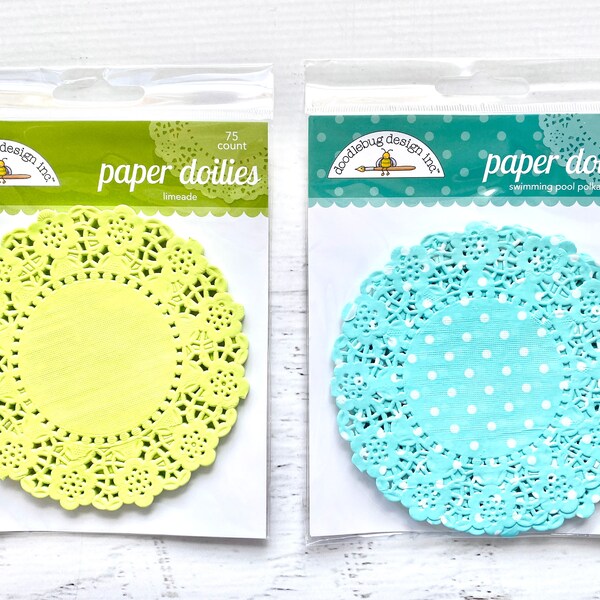 Blue Paper Doilies - Etsy