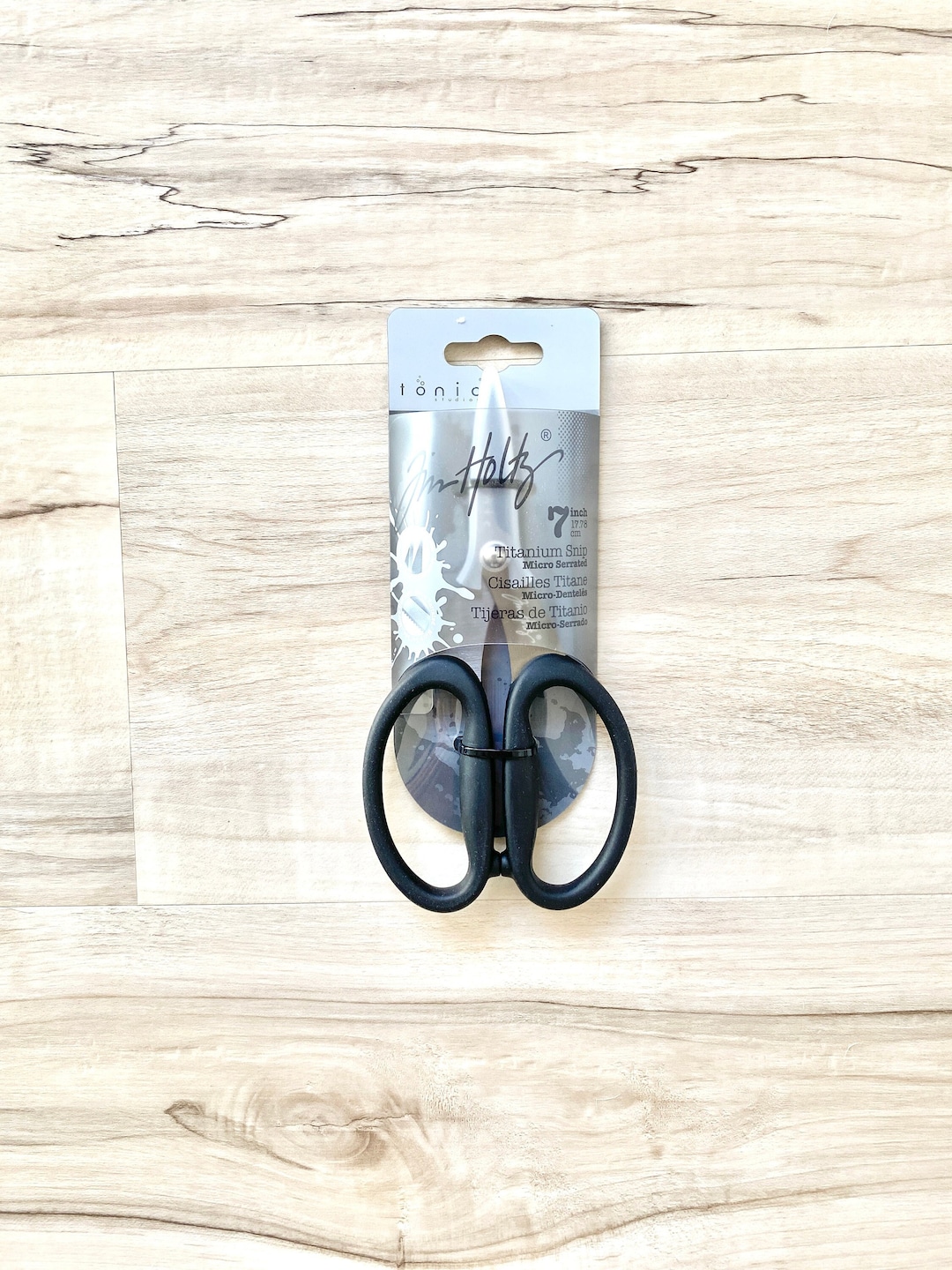 Tim Holtz Titanium Snips, 7 Inch Scissors by Tonic, Micro-serrated ...