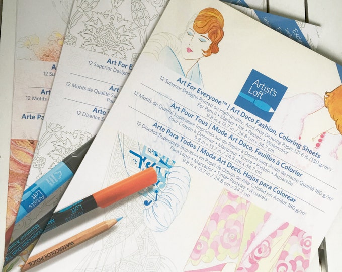 Artists Loft Coloring Sheets, 9.8x13.7" Sheets on Acid-free 121.6 Lb ...