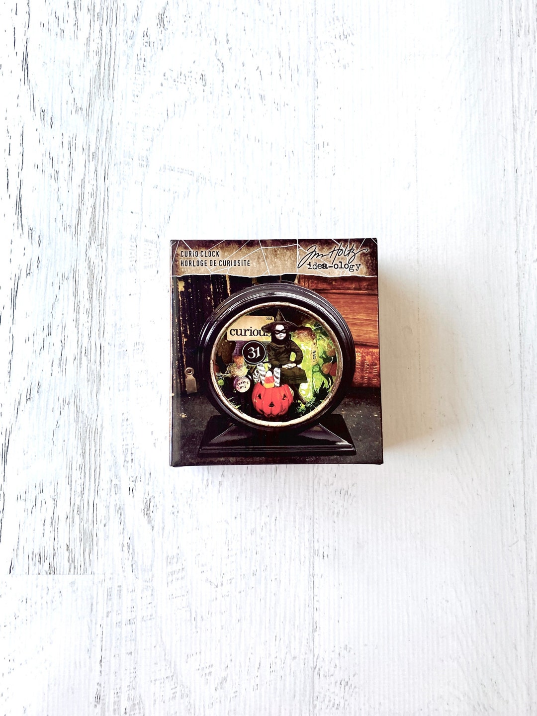 Tim Holtz, Ideology Curio Clock, Black, Halloween Edition, to Display ...