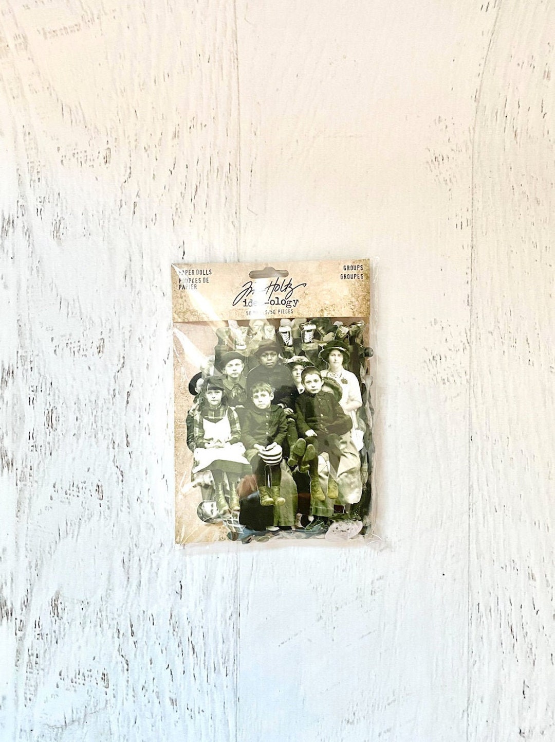 Tim Holtz, Ideaology, Paper Dolls Groups, Vintage Chipboard Portrait ...