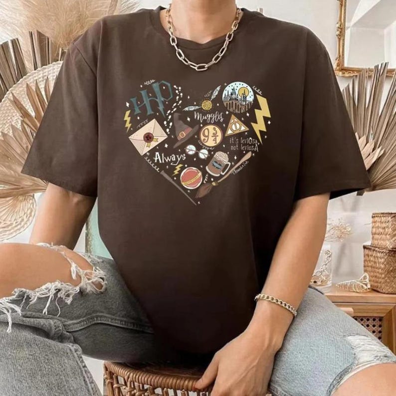 T-shirt HARRY POTTER, Zweinstein, Griffoendor, Zwadderich, Ravenklauw ...