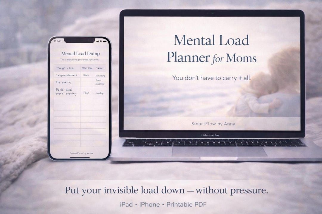 Mental Load Planner for Moms | Reduce Overwhelm & Invisible Tasks ...