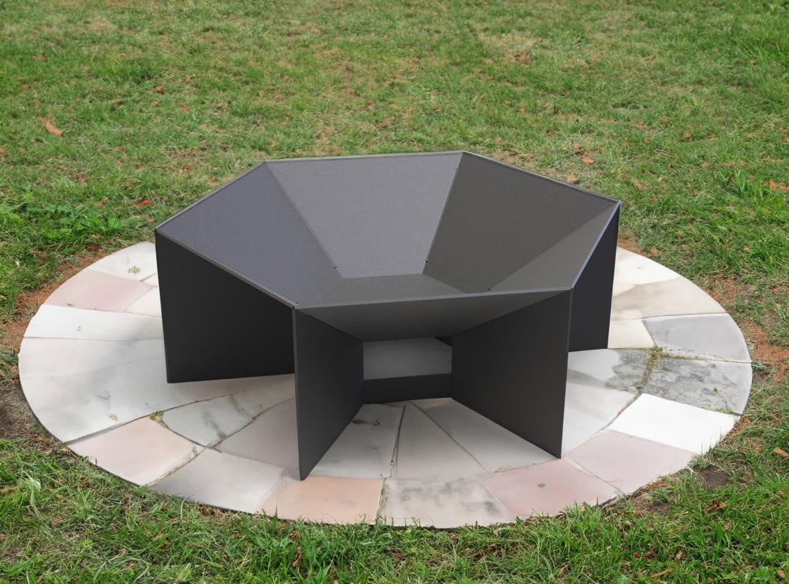 Hexagon V5 Fire Pit ~ DXF Files for Plasma, Laser Cutting, CNC Machines ...