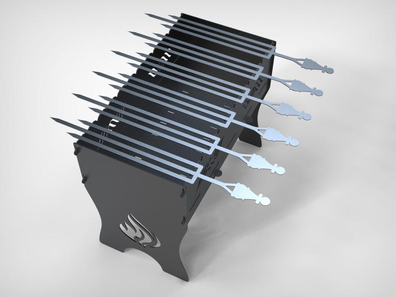 Triple Chess Pawn Skewers, DXF Files for Plasma, Laser, CNC. Kebab ...