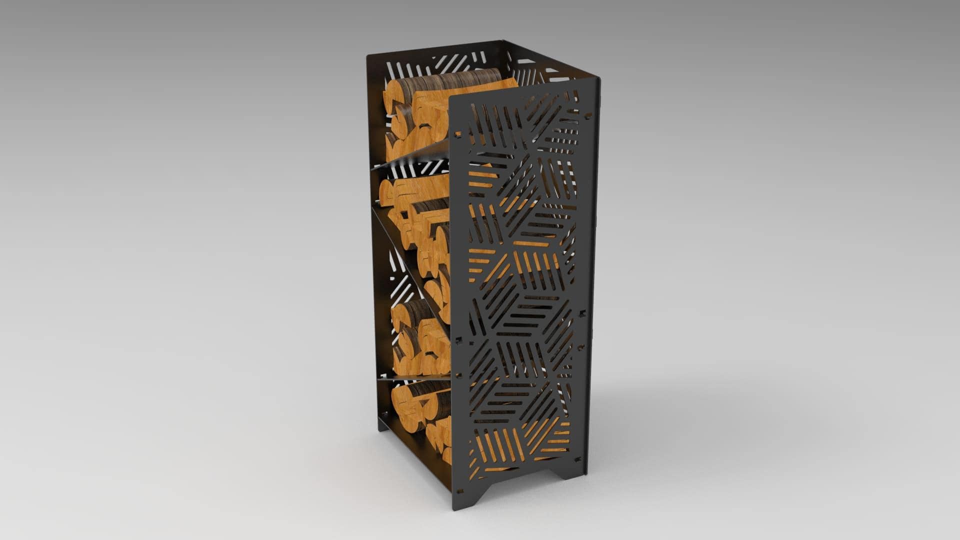 Stylish Firewood Rack, DXF Files for Plasma, Laser Cutting, CNC ...