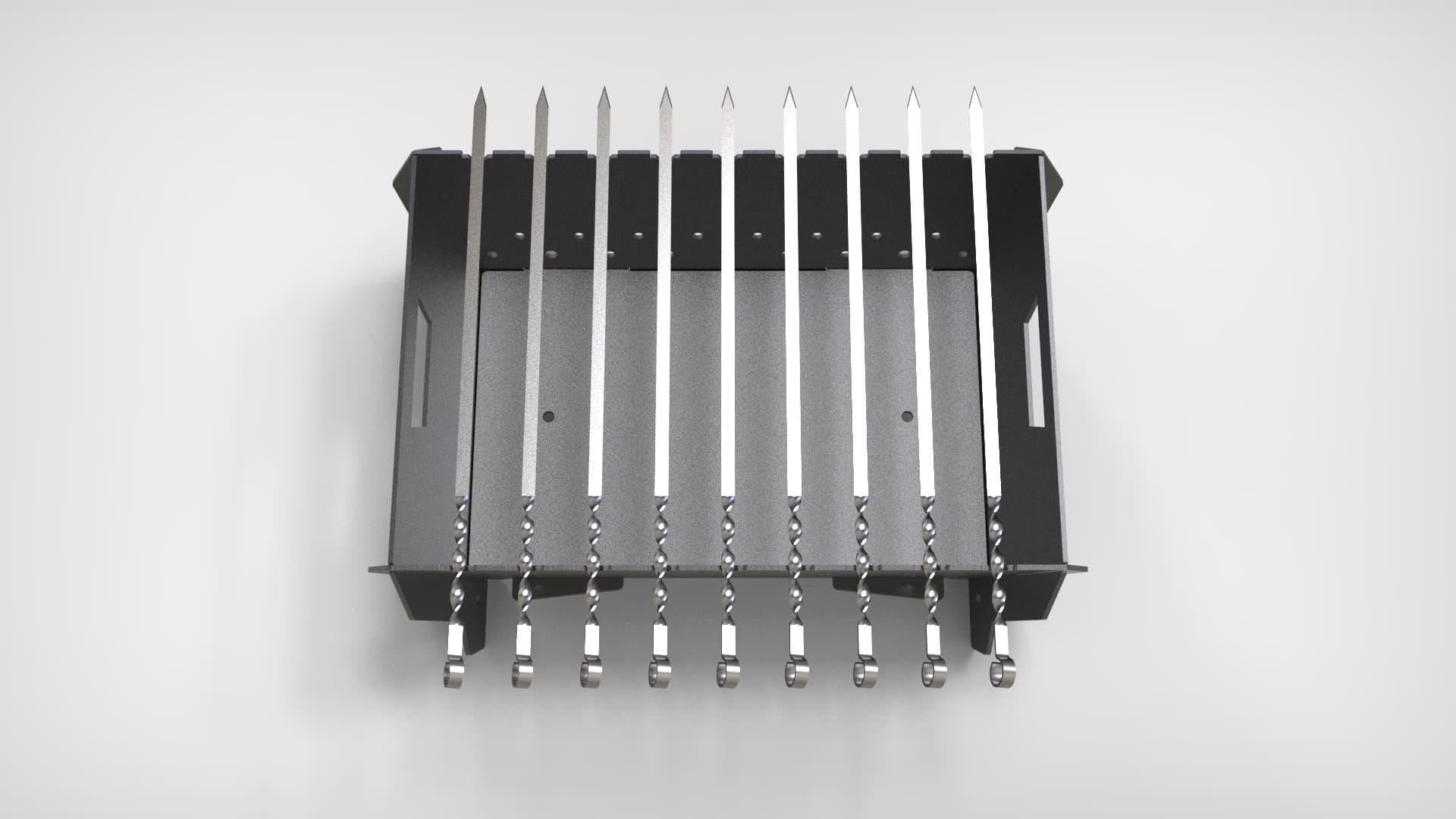Flat Pack Fire Pit Grill DXF Files ~ Collapsible Brazier Grill for ...