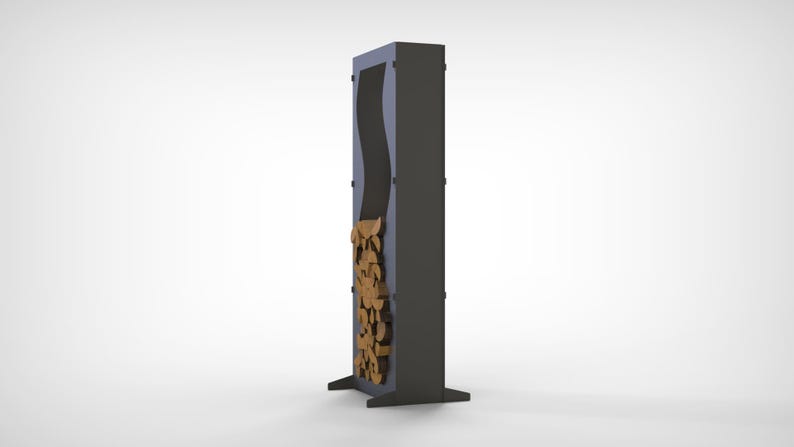 Wave 63" Firewood Rack, DXF Files for Plasma, Laser Cutting, CNC ...
