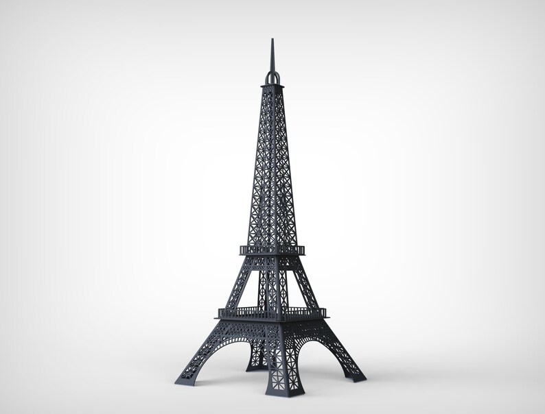 Eiffel Tower DXF Files for Garden Decoration - DIY Metal Project SVG ...