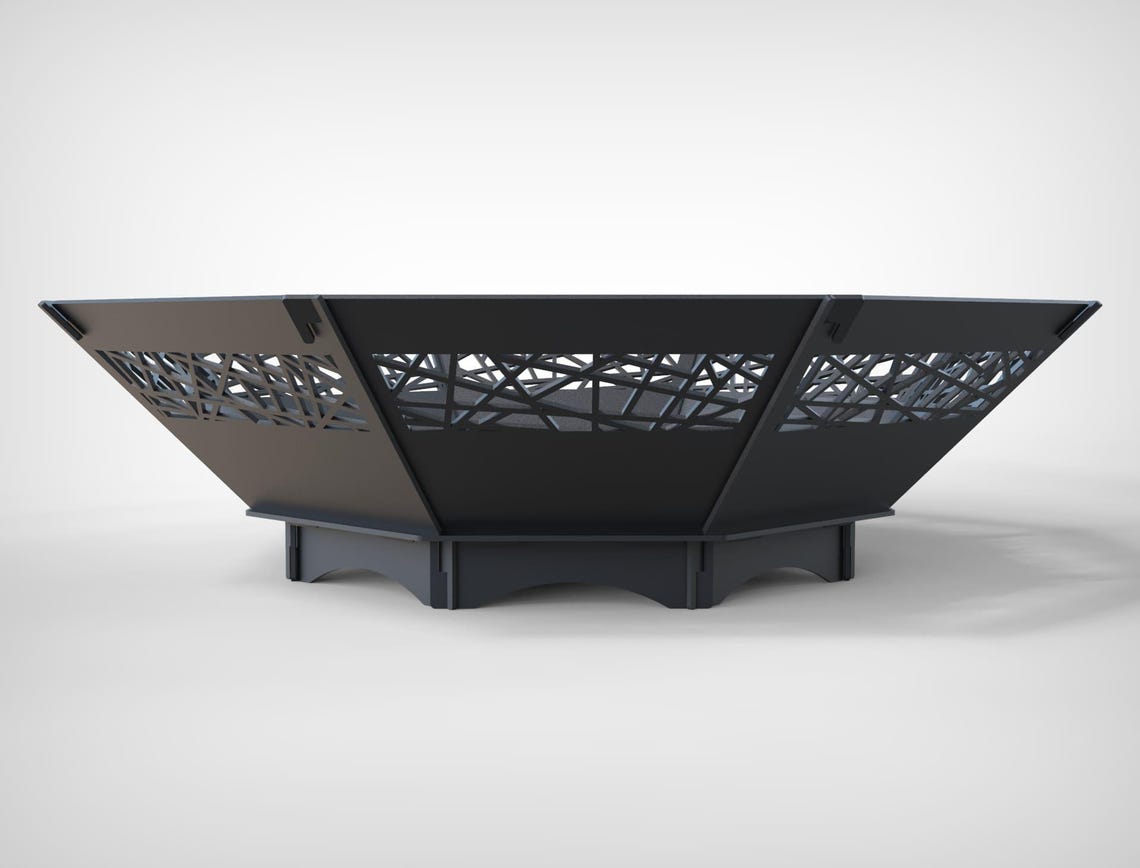 Octagon Fire Pit V1 DXF Files for Plasma Cutting | Portable Outdoor ...
