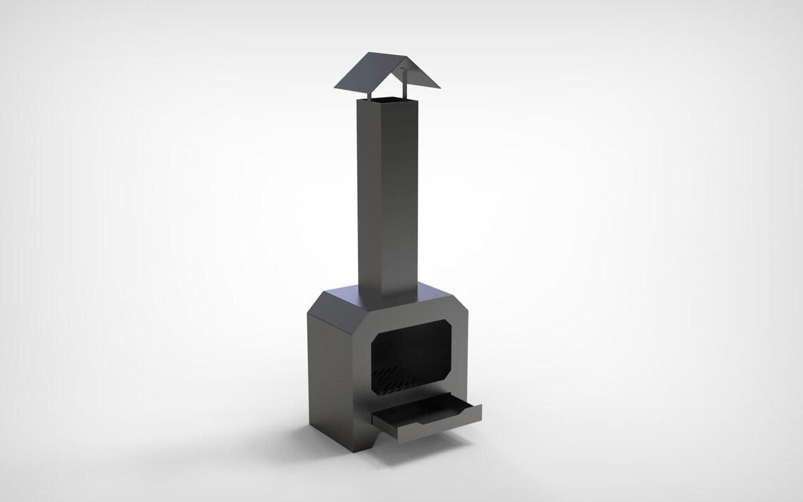 Garden Fireplace DXF & SVG Files ~ CNC Metal Fireplace Plans for Diy ...