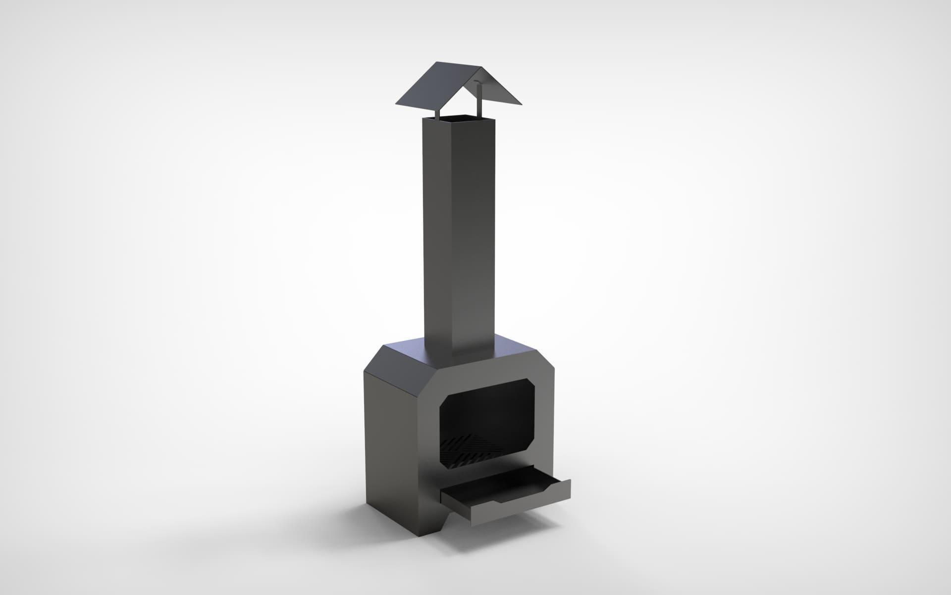 Garden Fireplace DXF & SVG Files ~ CNC Metal Fireplace Plans for Diy ...