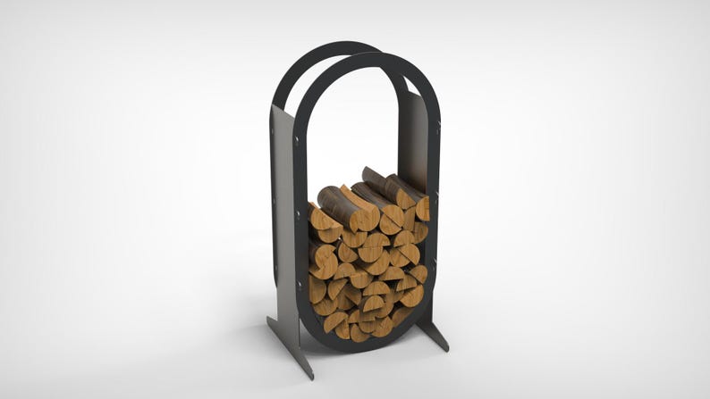 Ellipse 43" Firewood Rack DXF Files - CNC Plasma Laser Cutting (digital ...