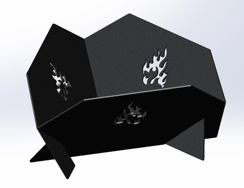 39-inch Triangular Fire Pit V2, DXF Files for Plasma, Laser Cutting ...