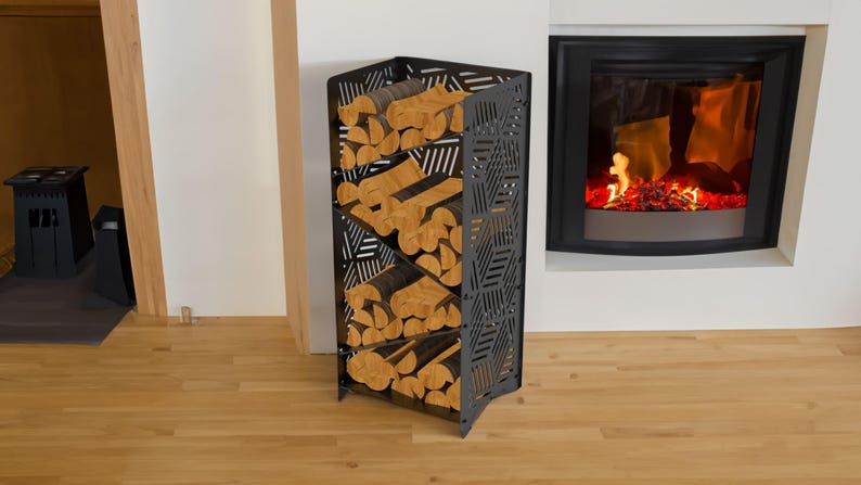 Stylish Firewood Rack, DXF Files for Plasma, Laser Cutting, CNC ...