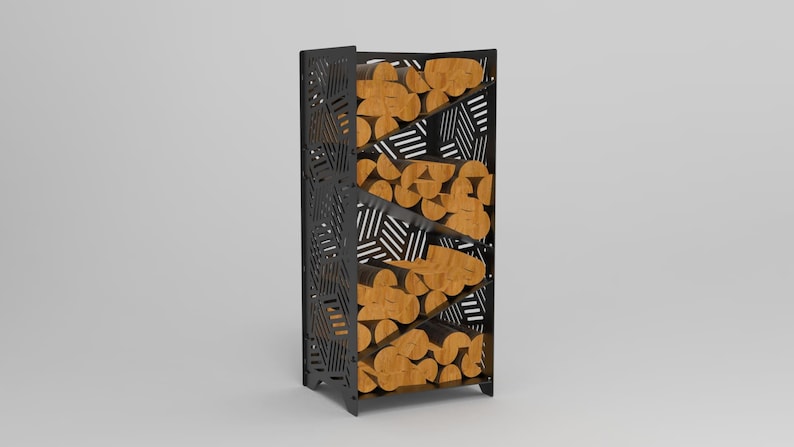Stylish Firewood Rack, DXF Files for Plasma, Laser Cutting, CNC ...