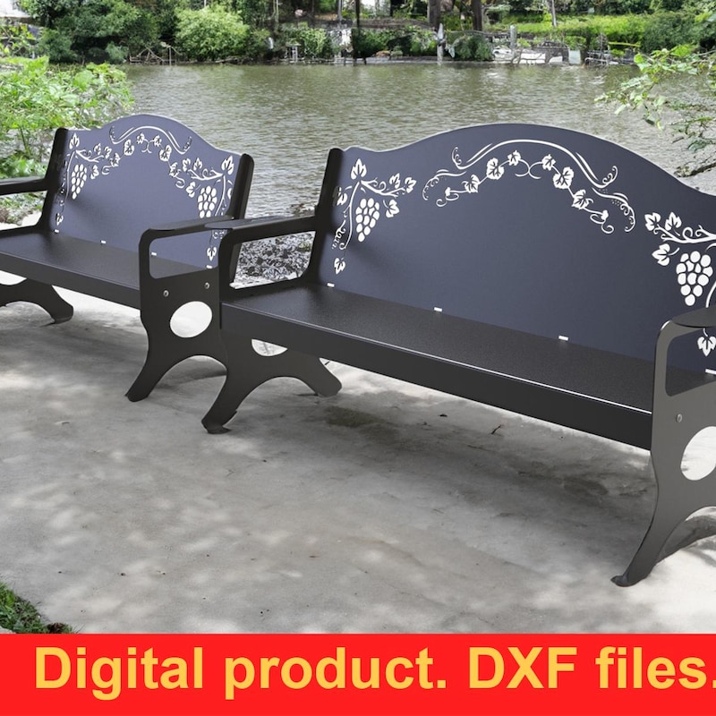 Steel Bench Dxf Files - Etsy