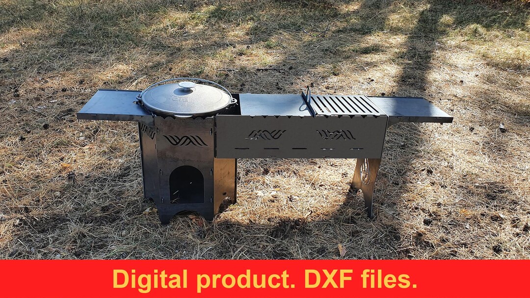 Cauldron Stove V4 DXF Files for CNC Laser Plasma Cutting - Camp Furnace ...