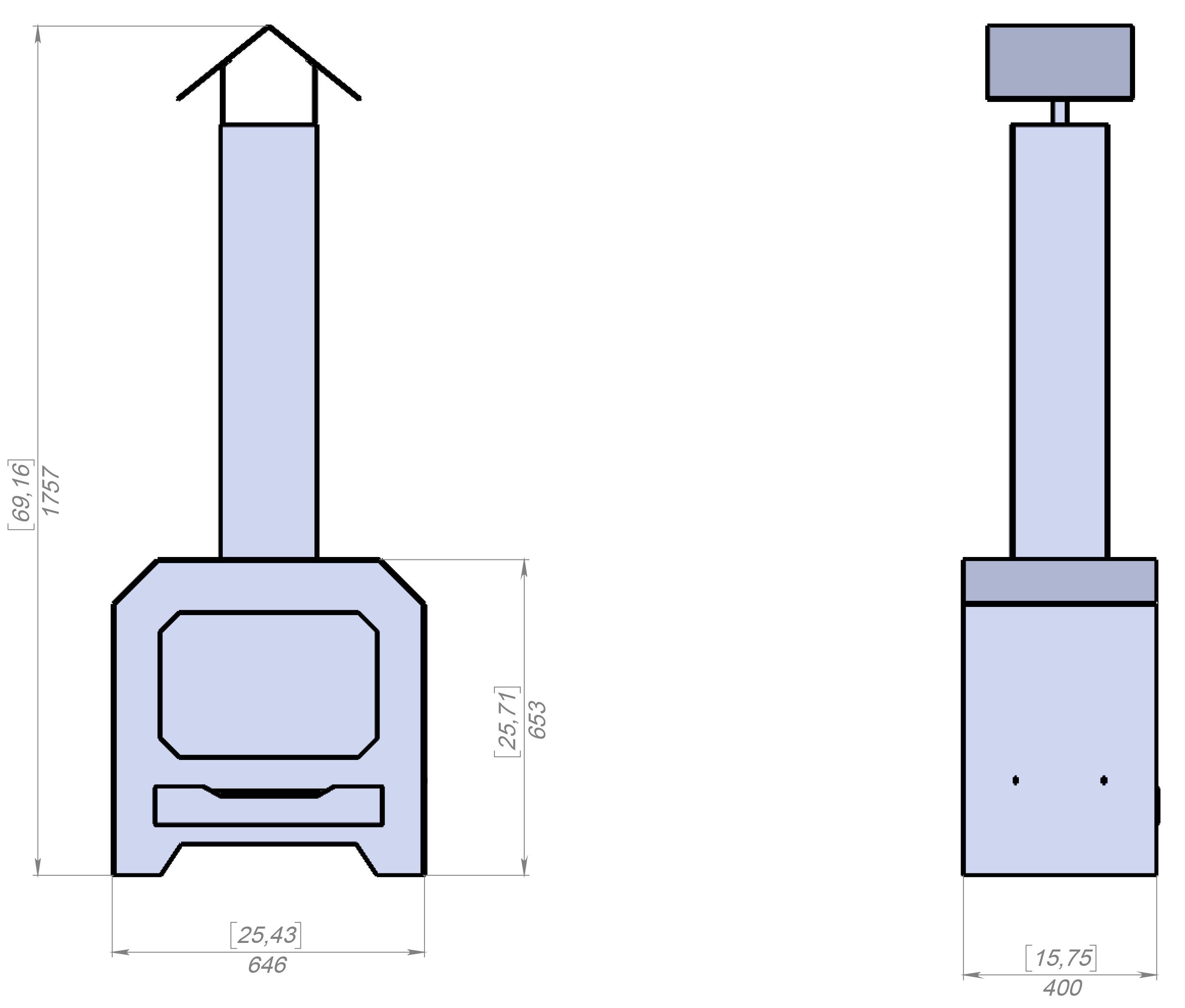 Garden Fireplace DXF & SVG Files ~ CNC Metal Fireplace Plans for Diy ...
