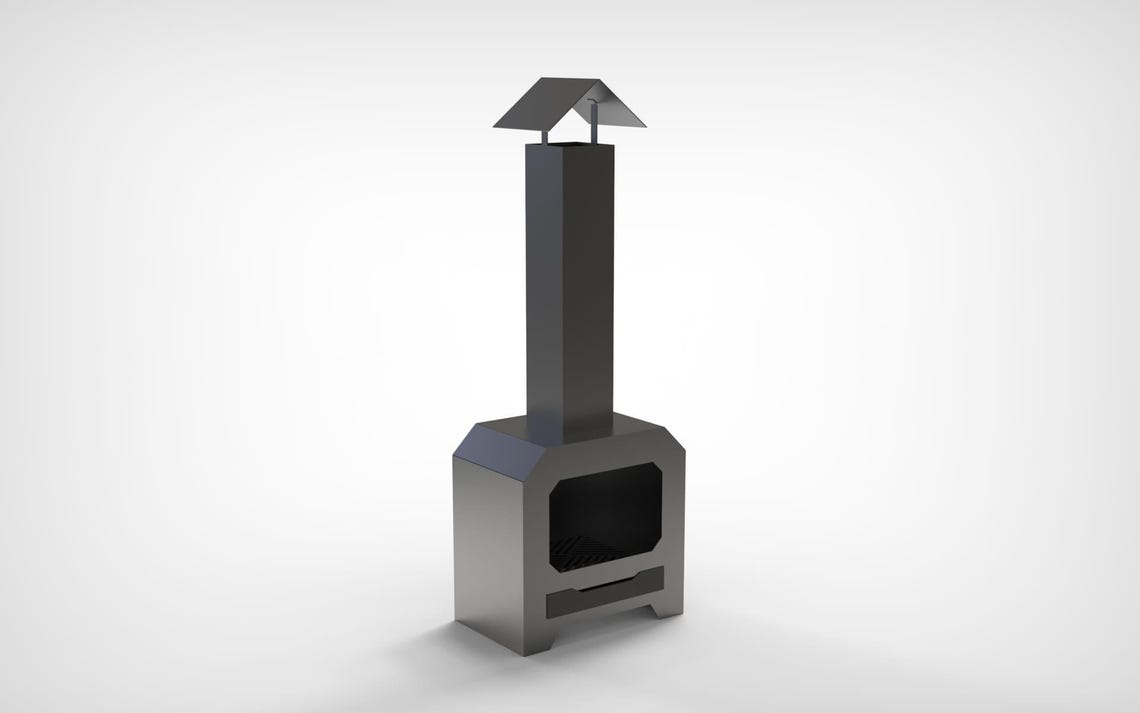 Garden Fireplace DXF & SVG Files ~ CNC Metal Fireplace Plans for Diy ...