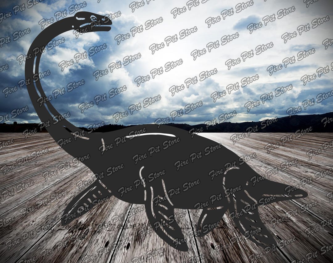 Plesiosauria. Vector Art File. Digital Files Dxf, Svg, Png, Ai, Eps ...