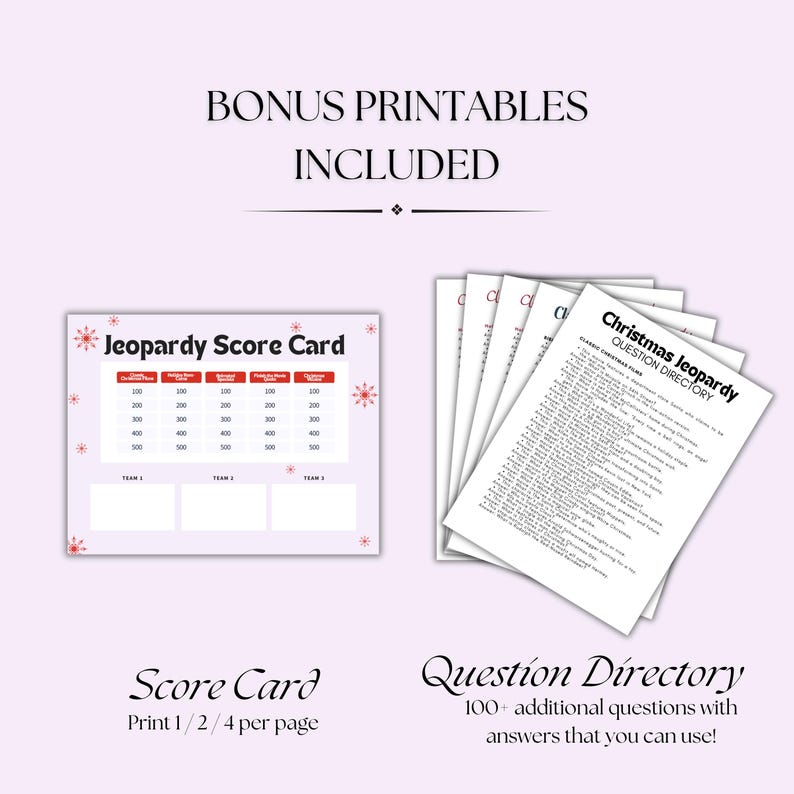 Christmas Movie Jeopardy Game – Editable Canva Trivia for Families ...