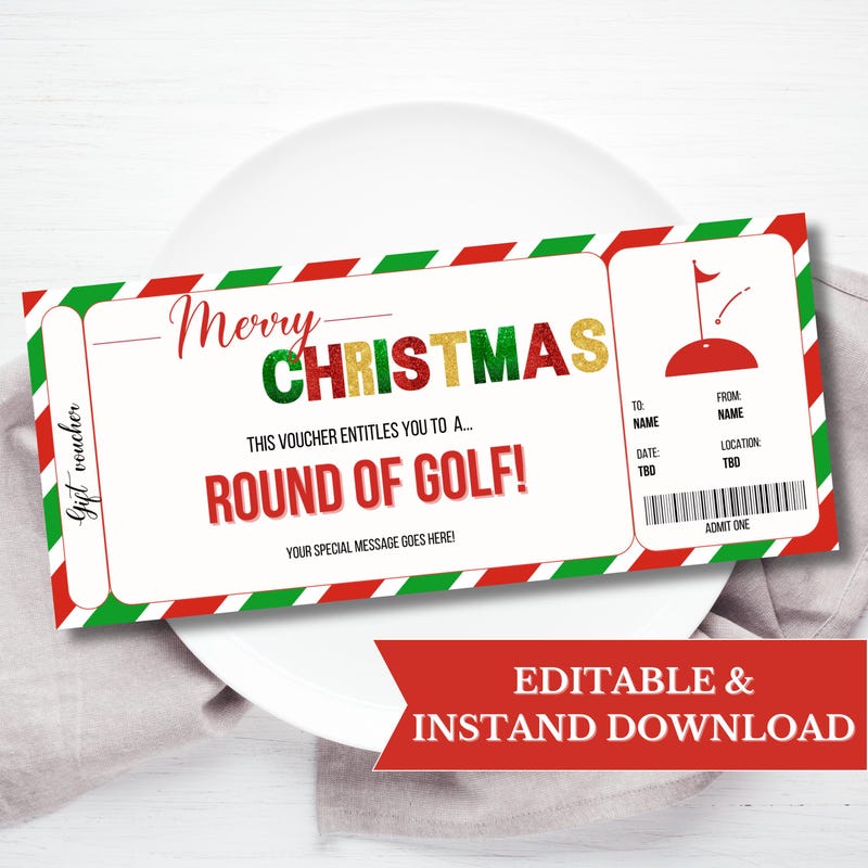 Golf Round Christmas - Etsy UK