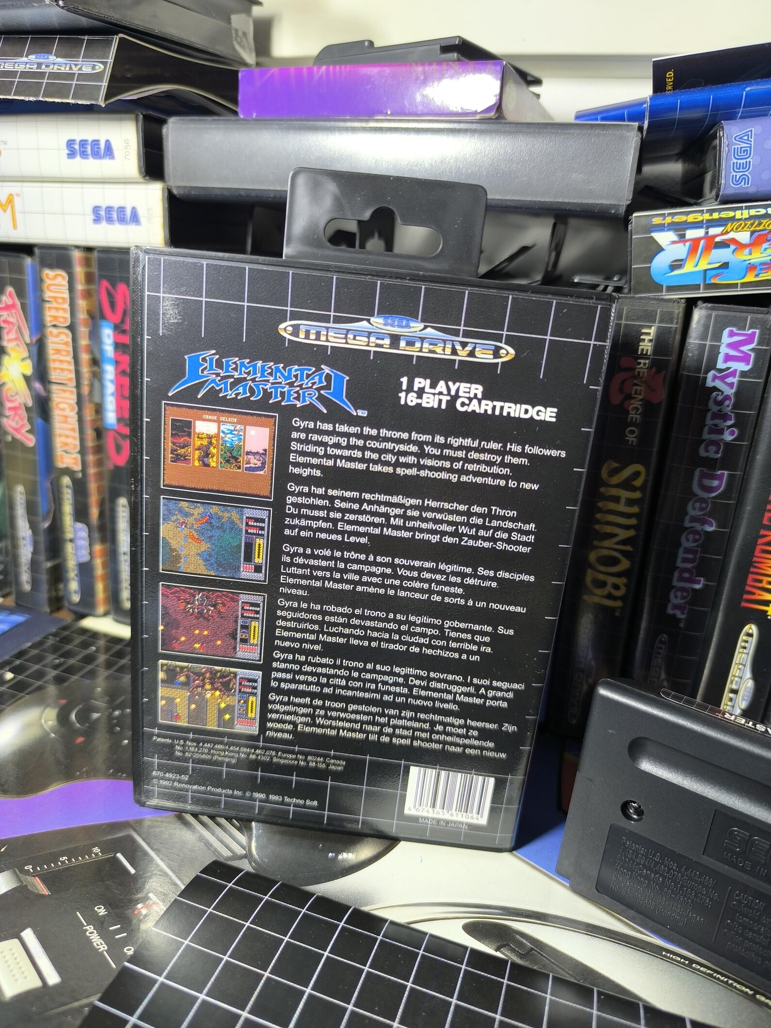 Elemental Master PAL Custom Megadrive Pal Game Perfect - Etsy