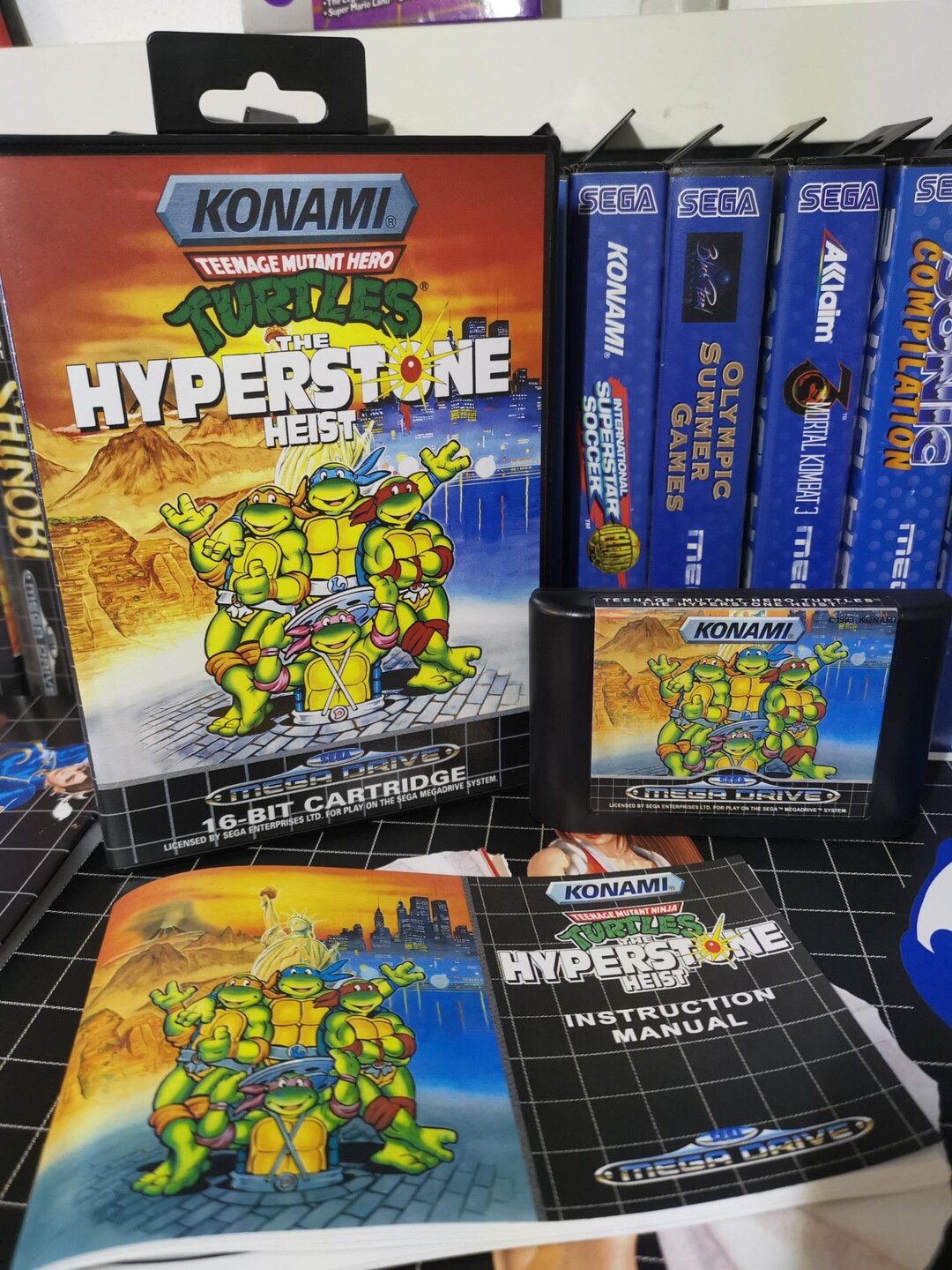 Hyperstone Heist Mutant Ninja Turtles PAL Custom Megadrive Pal Game ...