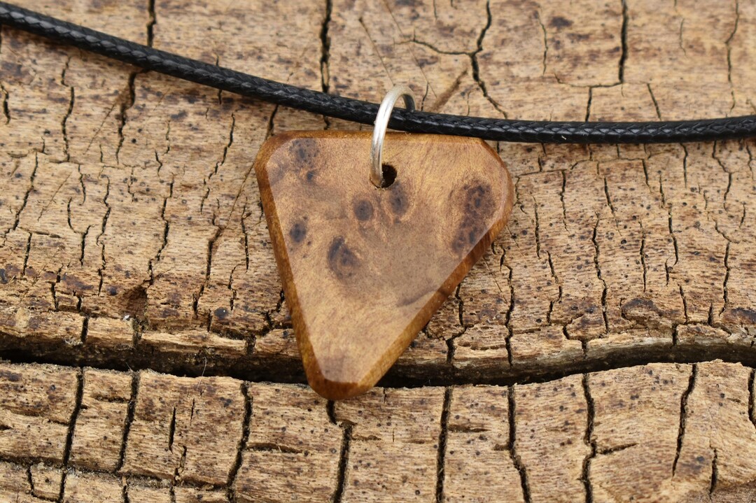 SE Asian Cedar Burl Wood Pendant Necklace Handmade Wood Pendant Rare ...