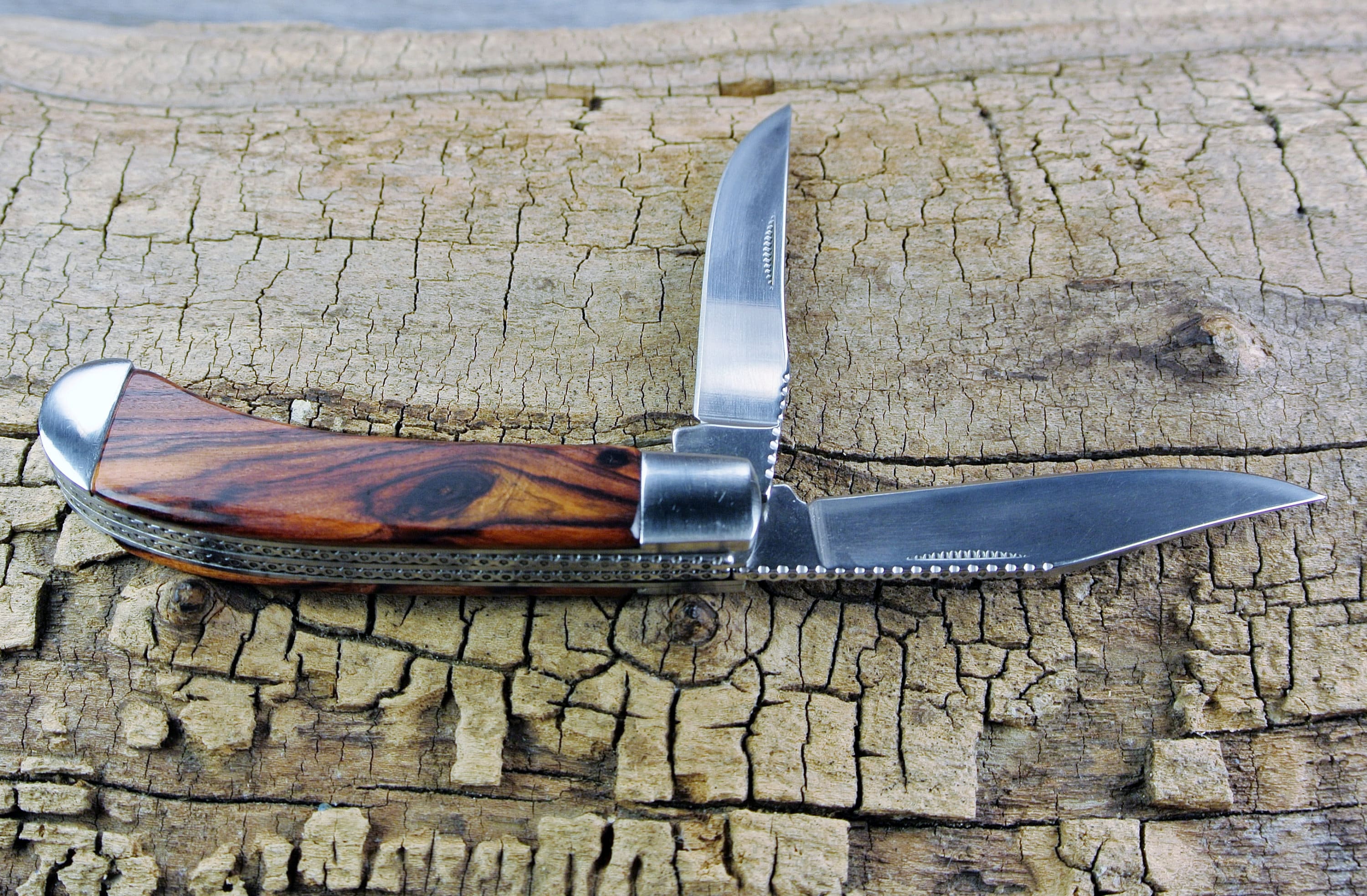 Pocket Knife with Wood Handle - Kingwood Wooden Handle - Wood Pocket ...