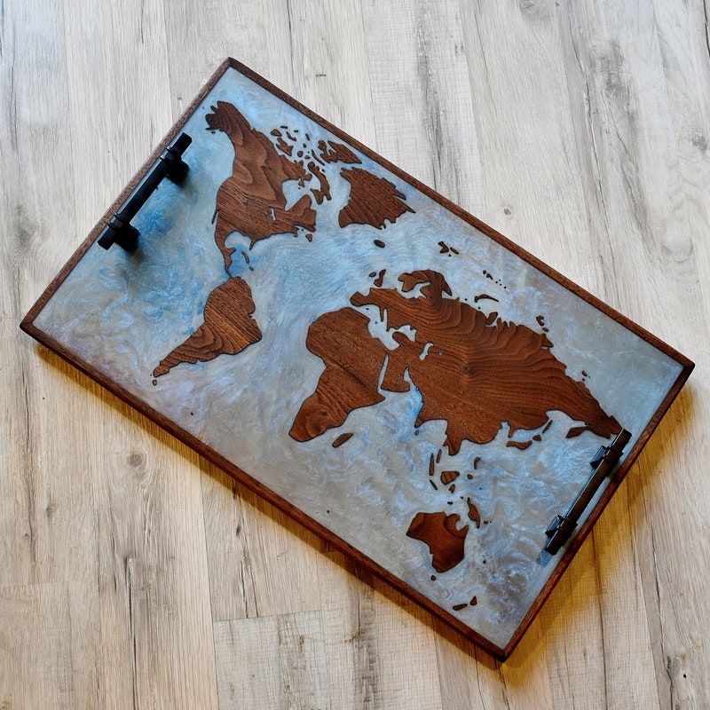 Resin Wood Map - Etsy