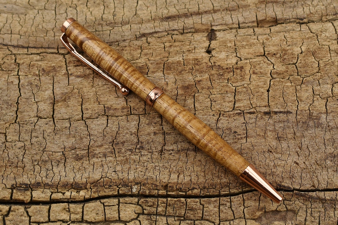 Curly Acacia Wood Pen Wooden Pen Groomsmen Gift Father's Day Gift ...