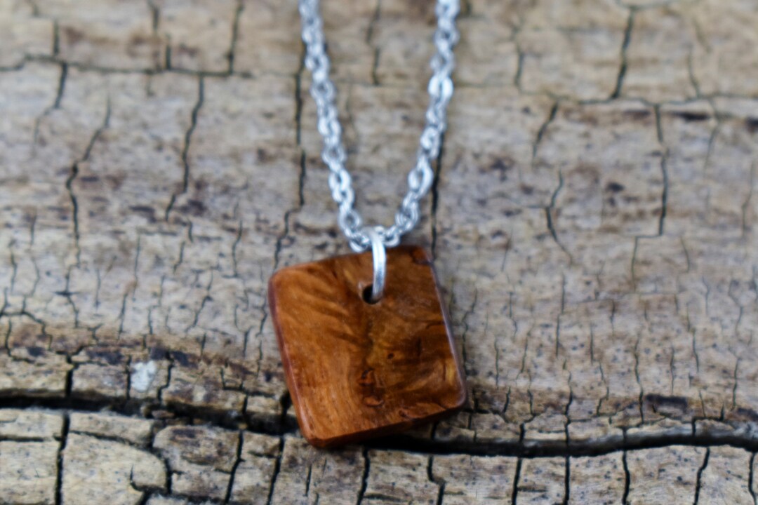 Sheoak Burl Wood Pendant Necklace - Handmade Wood Pendant - Rare Burl ...