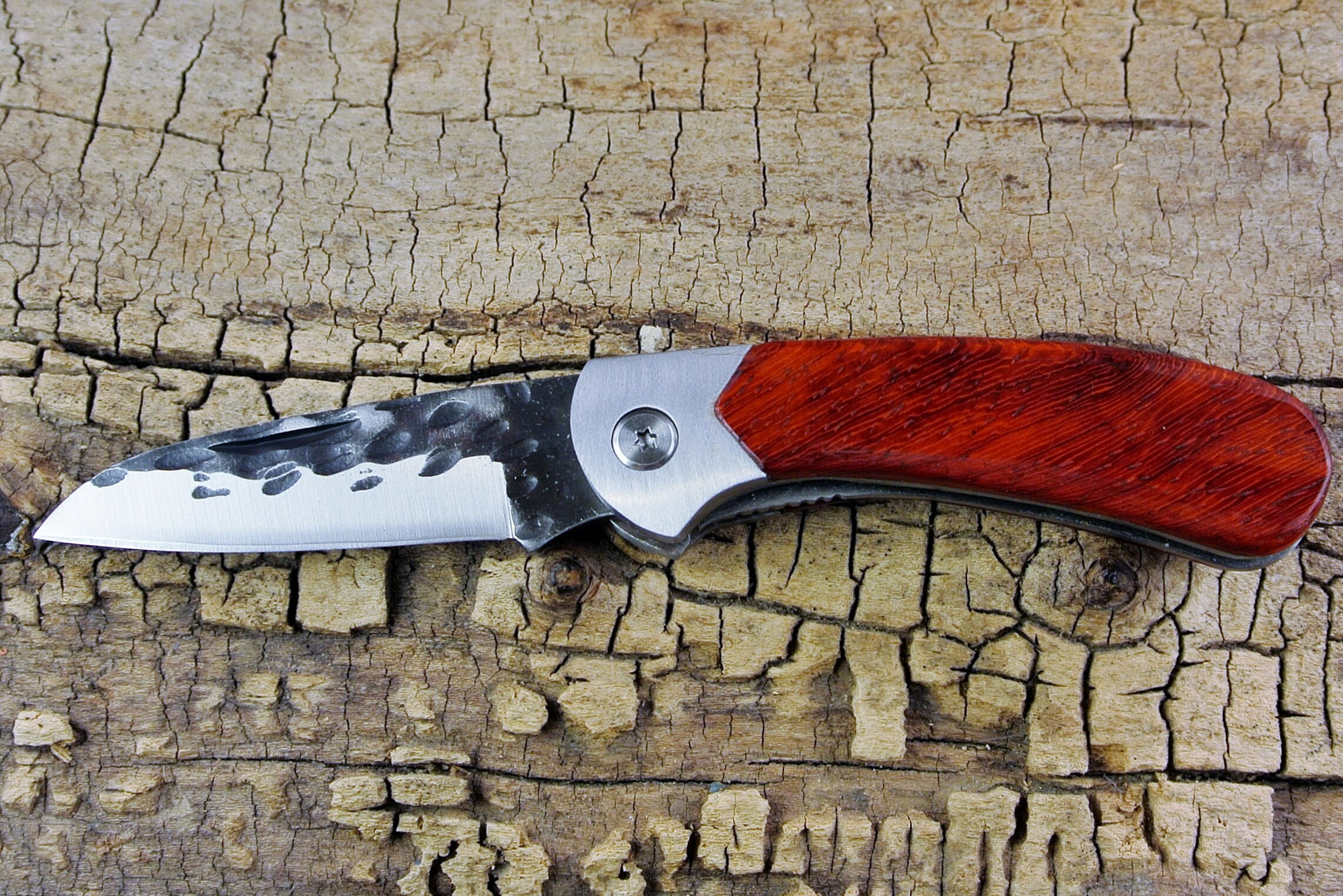Pocket Knife with Wood Handle - Padouk Wooden Handle - Wood Pocket ...