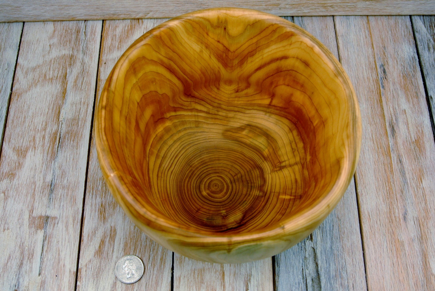 Wooden Centerpiece Bowl - Cedar Log Bowl - Log Bowl - Rustic Bowl ...