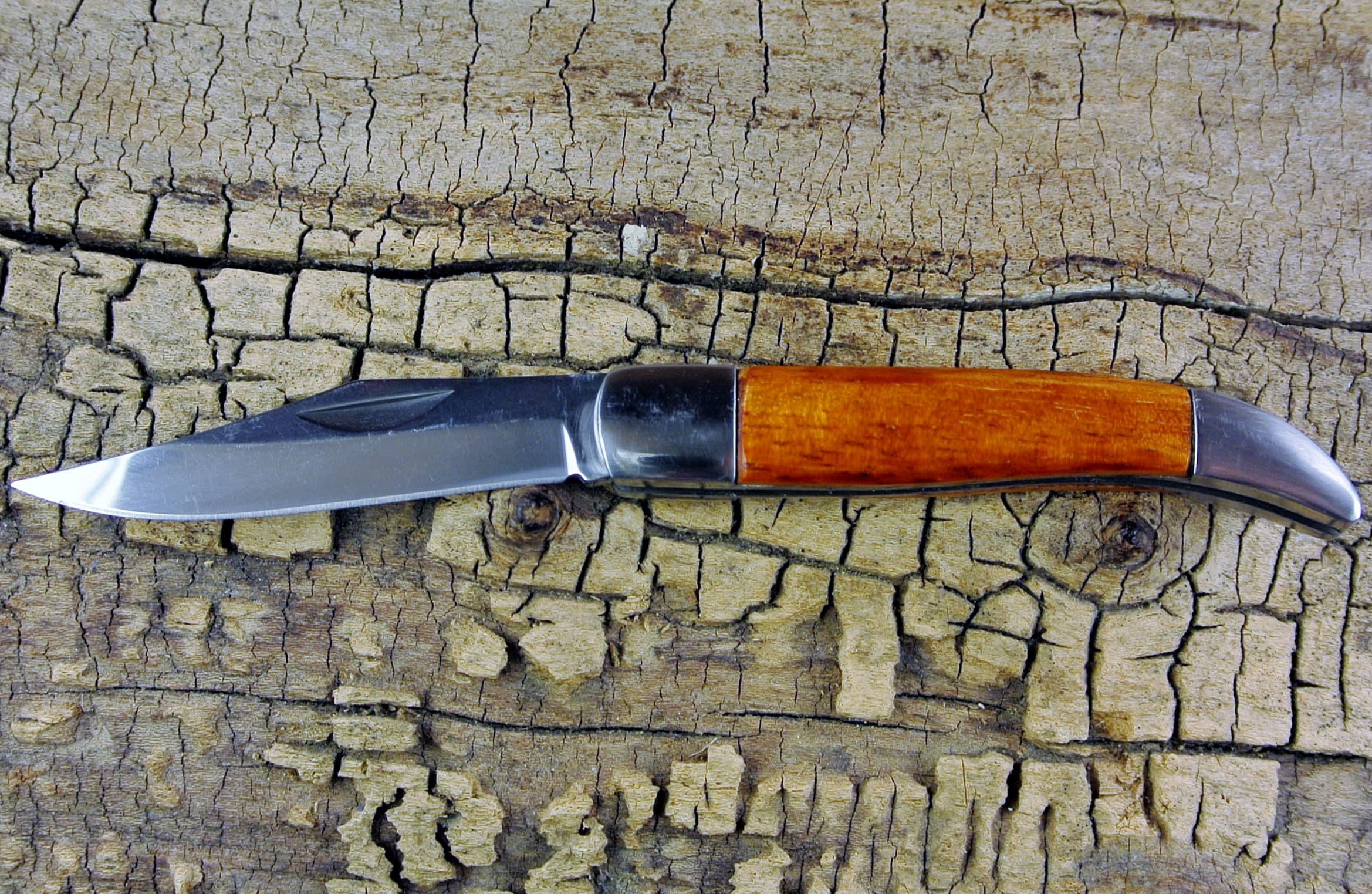 Pocket Knife with Wood Handle - Hawaiian Koa Wooden Handle - Wood ...