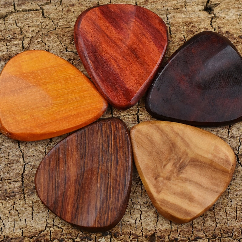 Wood Guitar Picks - Etsy