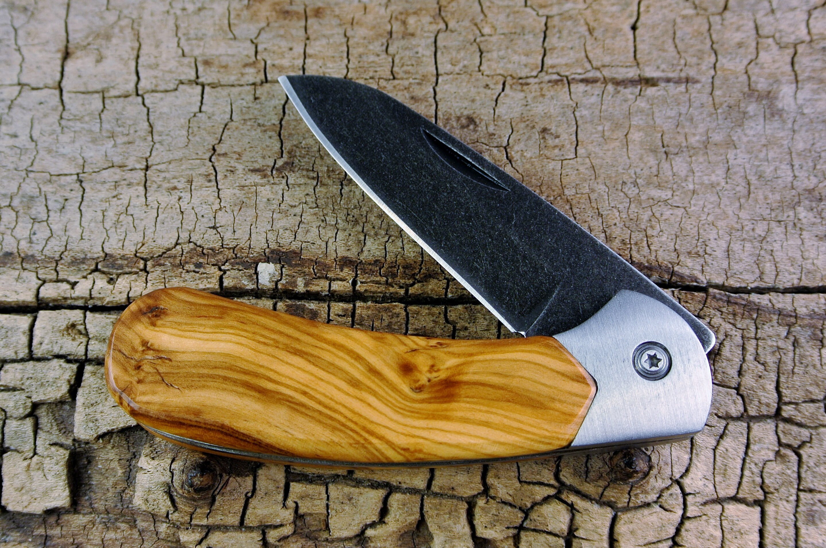 Pocket Knife with Wood Handle - Olivewood Wooden Handle - Wood Pocket ...